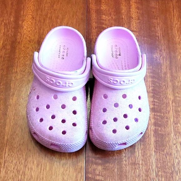 CROCS | Shoes | Crocs Light Pink Sparkles | Poshmark
